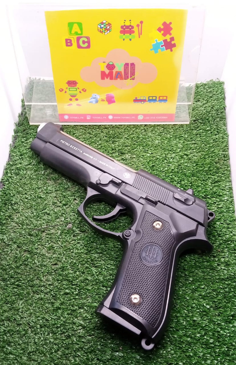 🔫 Beretta Style BB Toy Gun – Real Action, Real Fun! 💥🖤 – Toymallpk