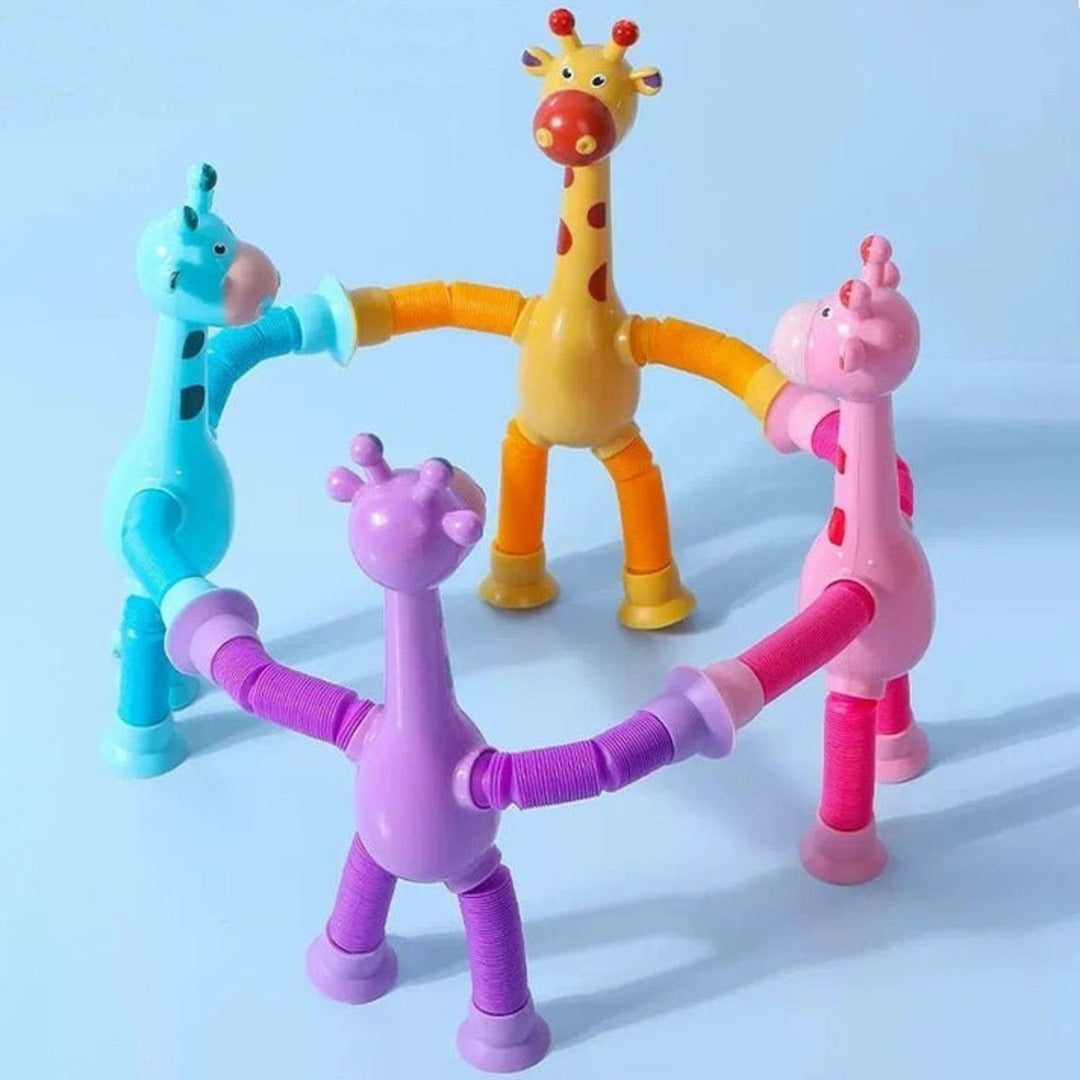 🦒 Flexible Spring Giraffe Toy – Twist, Stretch & Play! 🎉 – Toymallpk