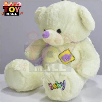 Big White Teddy Bear Soft Stuff Toy – Toymallpk